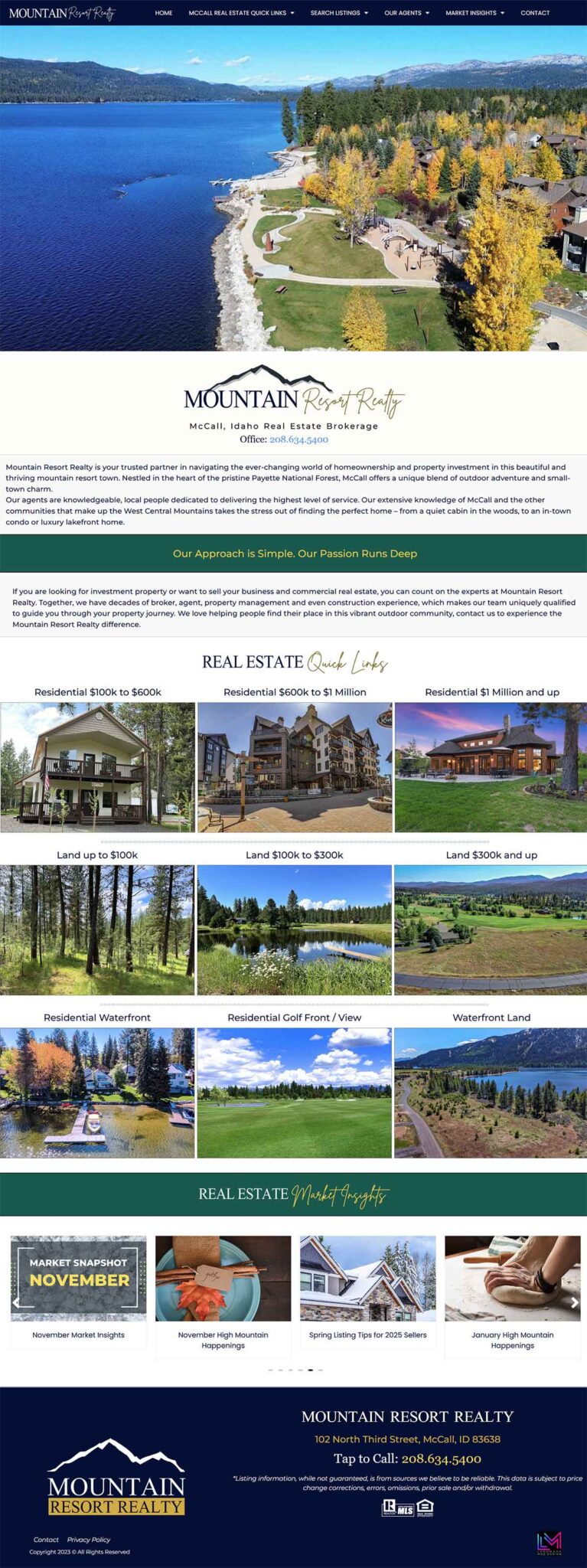Landmark Web Design Florida | Mountain Resort Realty